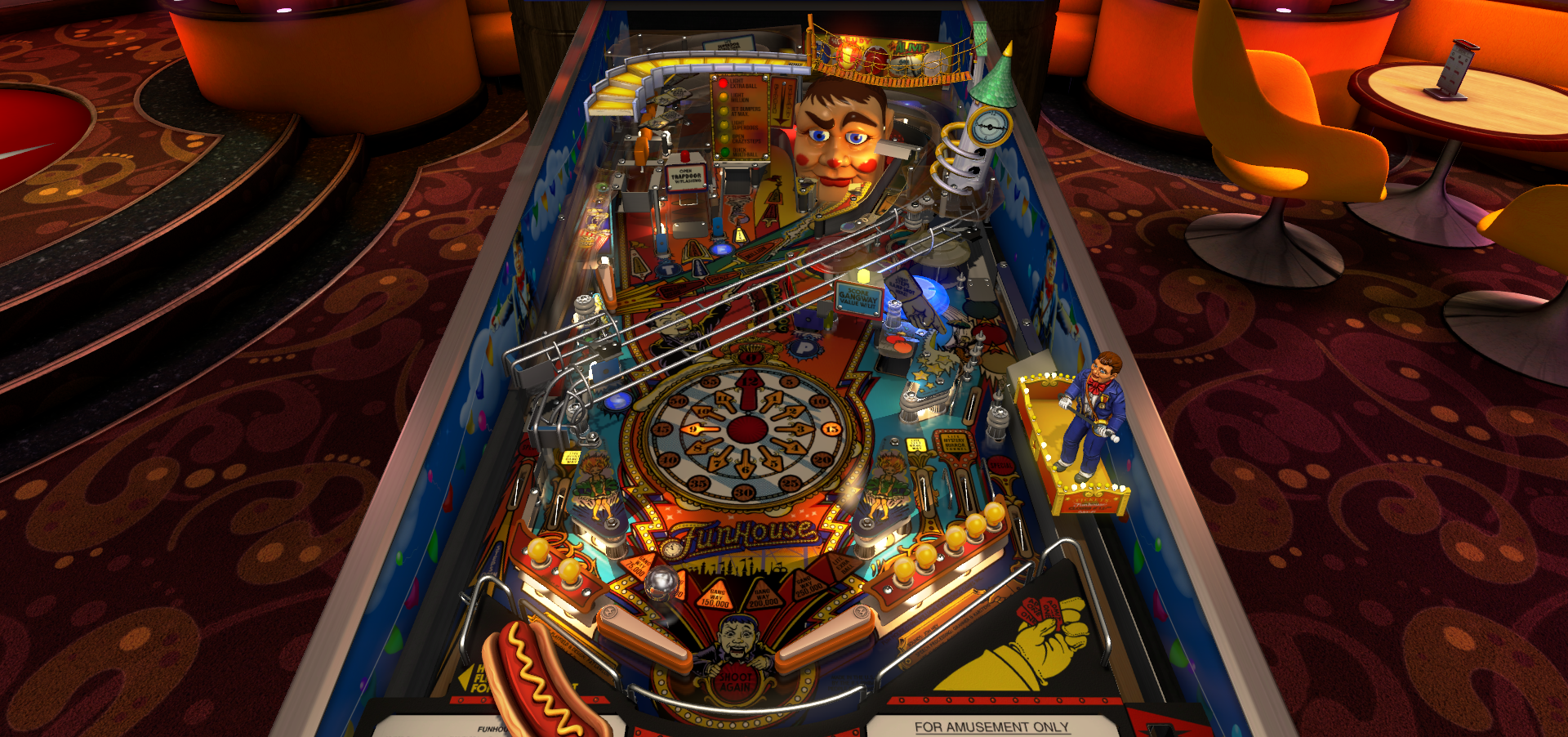 Funhouse Pinball Backglass