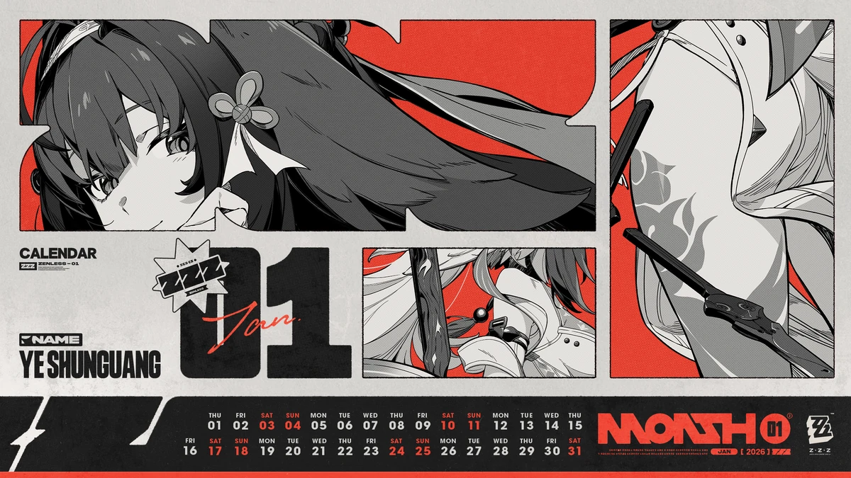 Calendar Wallpaper | Zenless Zone Zero Wiki | Fandom