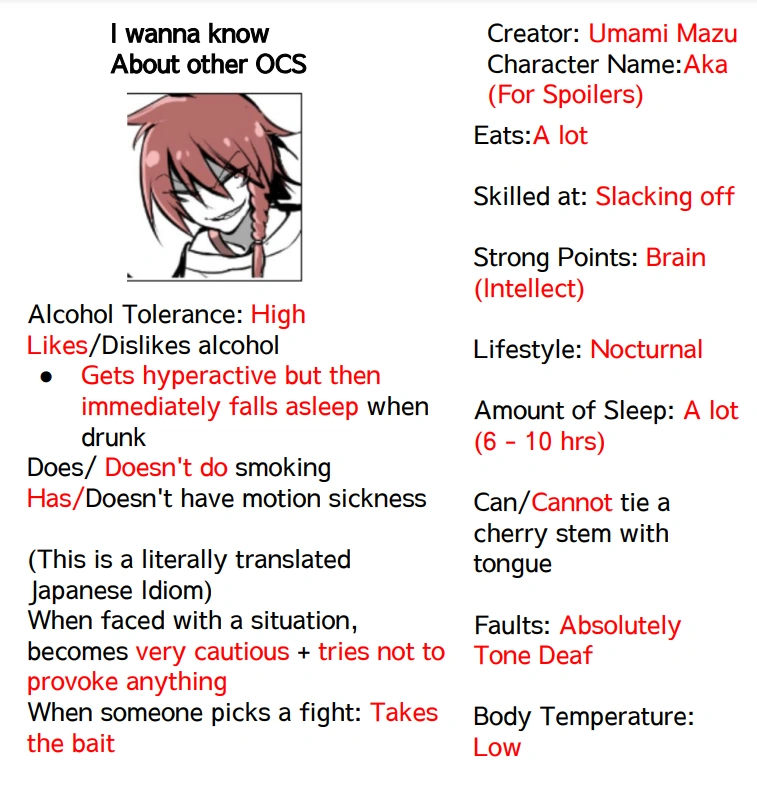 Character Sheets | ZENO Wiki | Fandom