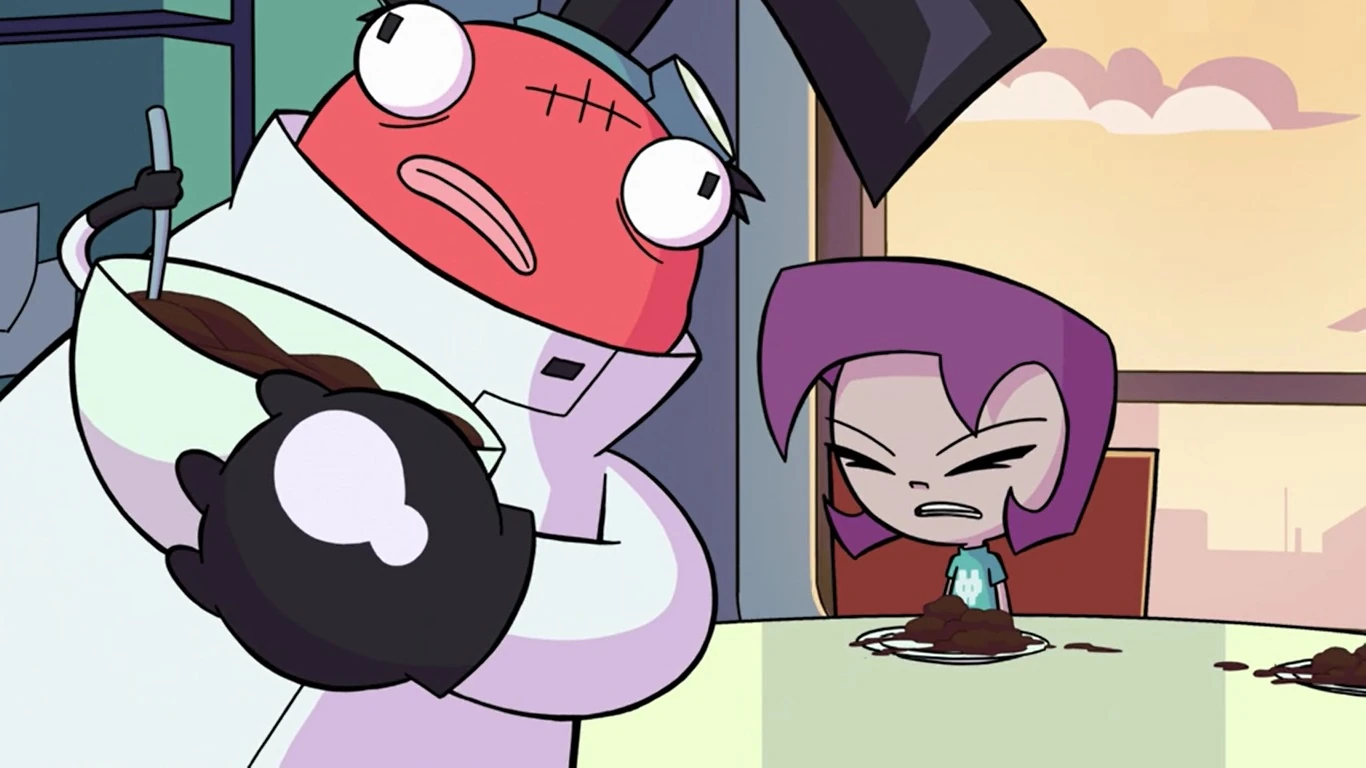 Invader Zim Karakterer Gaz Invader Zim Emaye Pin Alien Invasion Komedi