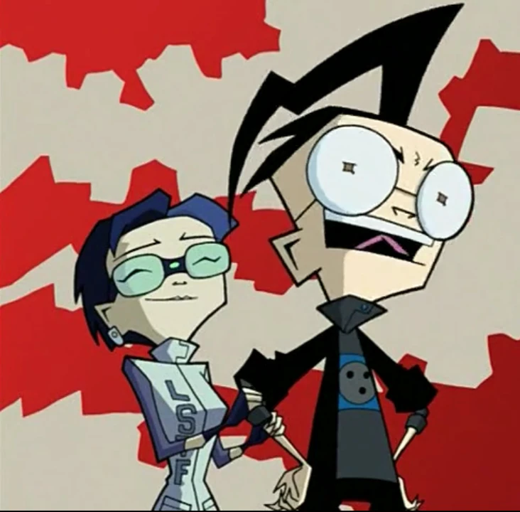 Invader Zim Tekenstijl Invader Zim Sticker GIR, Zim Stickers Etsy