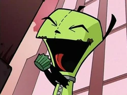 Invader Zim Gir Cupcake