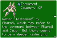 Testament | Zone of the Enders Wiki | Fandom