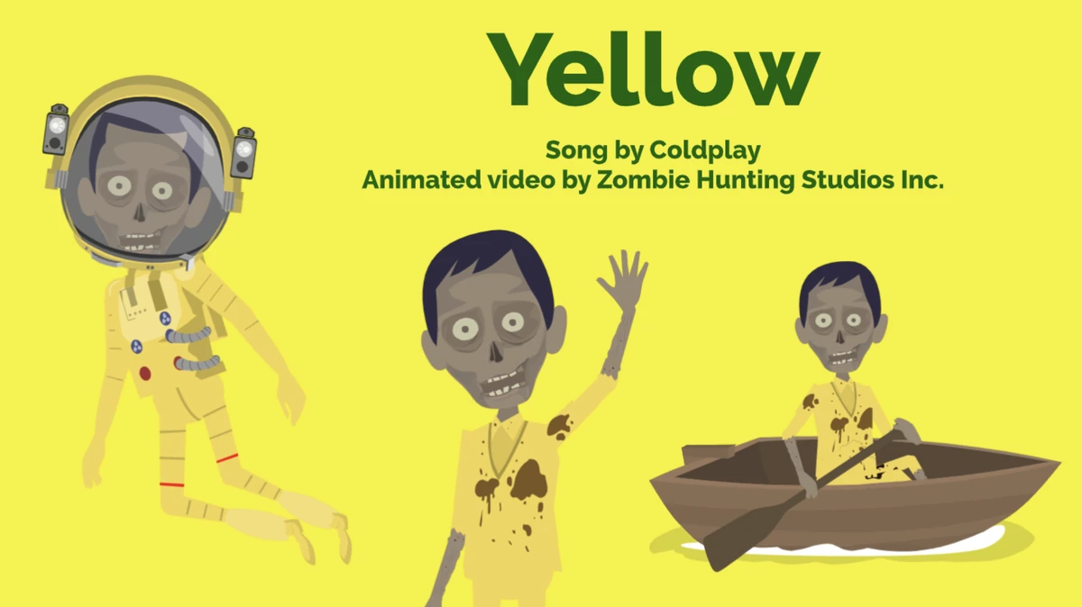 Yellow - Coldplay (Animated Music Video) | Zombie Hunting Studios Wiki ...