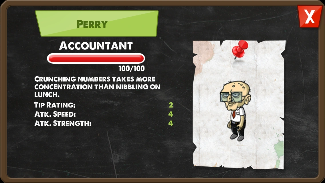 Accountant | Zombie Cafe Wiki | Fandom
