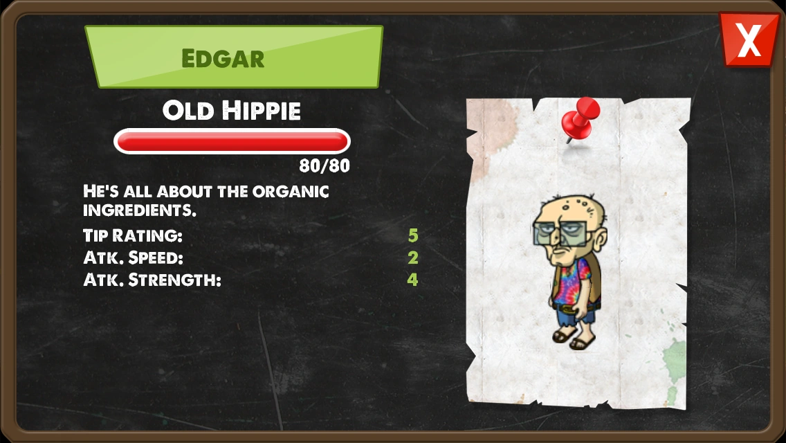 Old Hippie | Zombie Cafe Wiki | Fandom