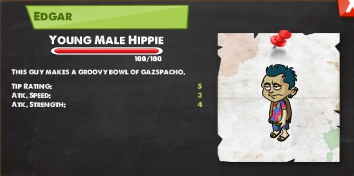 Young Male Hippie | Zombie Cafe Wiki | Fandom