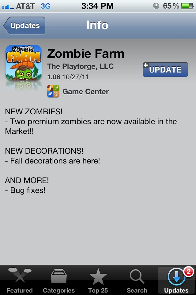 Version 1.06 | Zombie Farm Wiki | Fandom