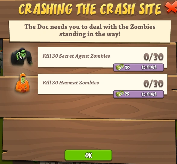 Crashing the Crash Site | Zombie Lane Wiki | Fandom