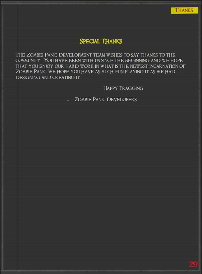 The Zombie Panic: Source Manual | Zombie Panic Wiki | Fandom