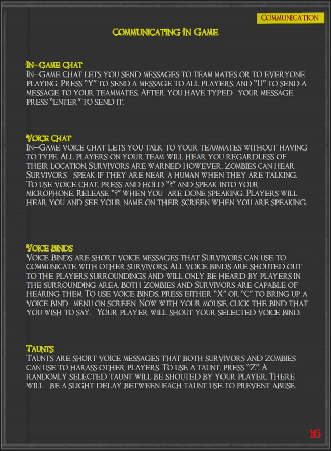 The Zombie Panic: Source Manual | Zombie Panic Wiki | Fandom