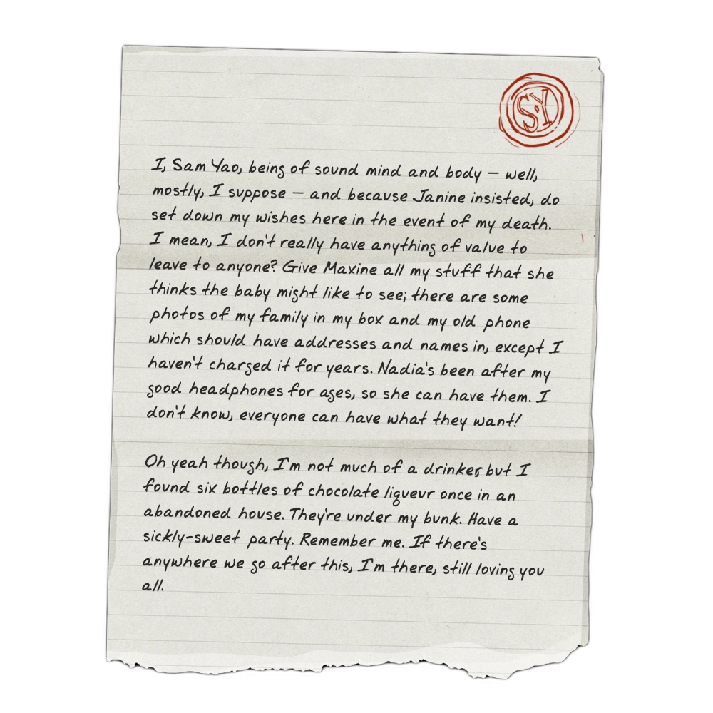 Handwritten Note (2) | Zombies, Run! Wiki | Fandom