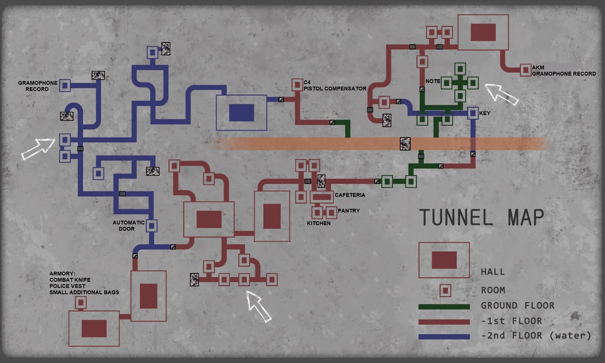 Tunnel map