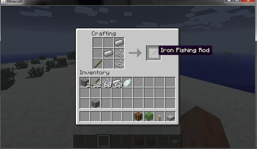 How To Make A Fishing Pole In Minecraft