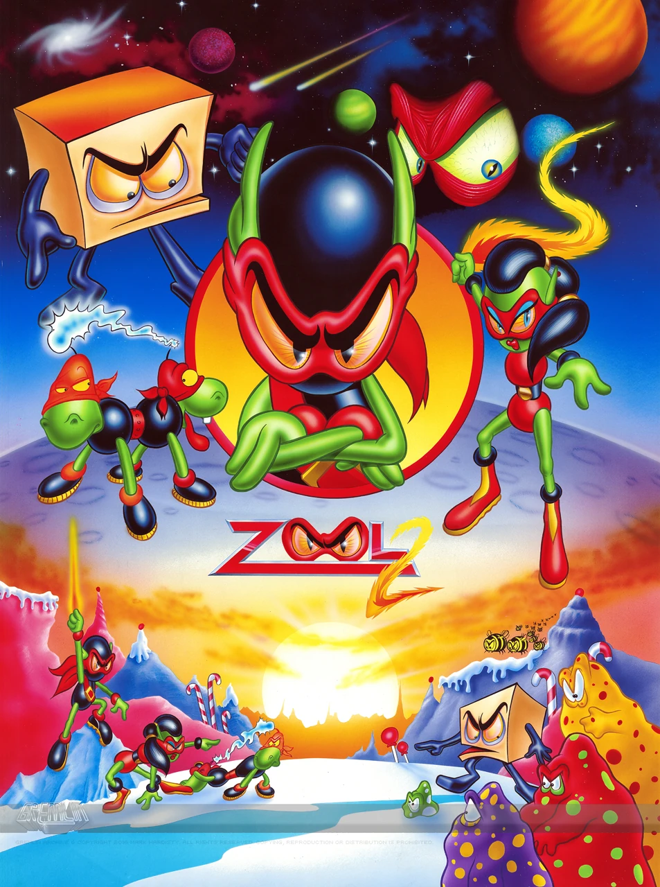 Zool 2 Poster | Zool: The Alien Ninja from the Nth Dimension Wiki | Fandom