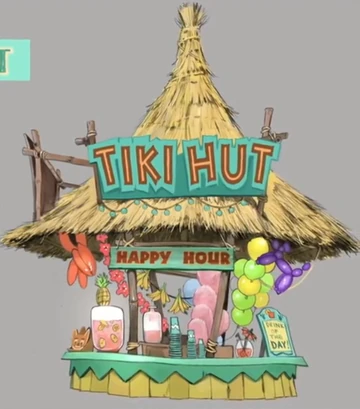 Tiki Hut Cartoon
