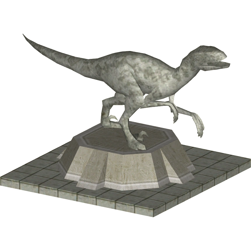 Velociraptor Statue (Zeta-Designs) | ZT2 Download Library Wiki | Fandom