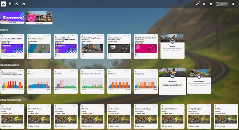 Home Screen | Zwift Wiki | Fandom