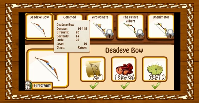 Deadeye Bow | Legends: Rise of a Hero Wiki | Fandom